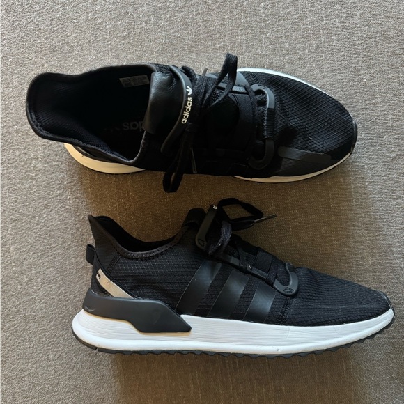 adidas | Shoes | Adidas Upath Run Core Black And White Athletic Shoes ...